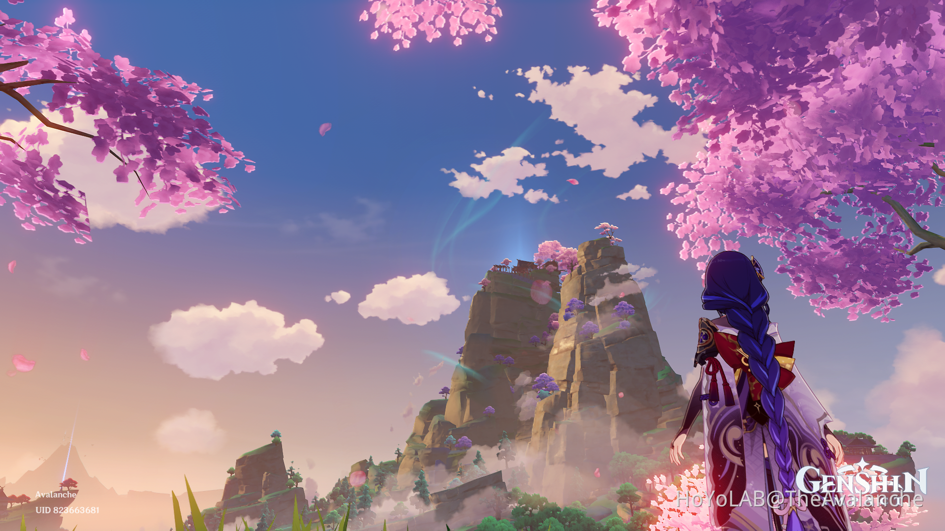 Raiden Shogun Under Sakura Tree Genshin Impact | HoYoLAB