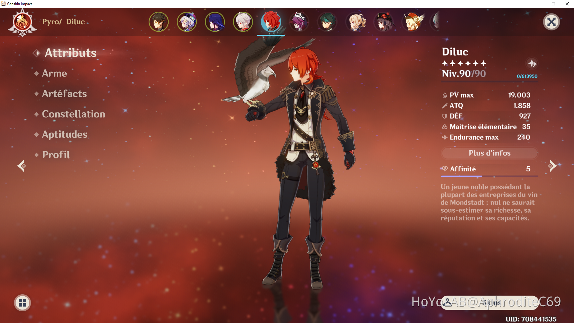 Diluc, le majestueux phoenix Genshin Impact | HoYoLAB
