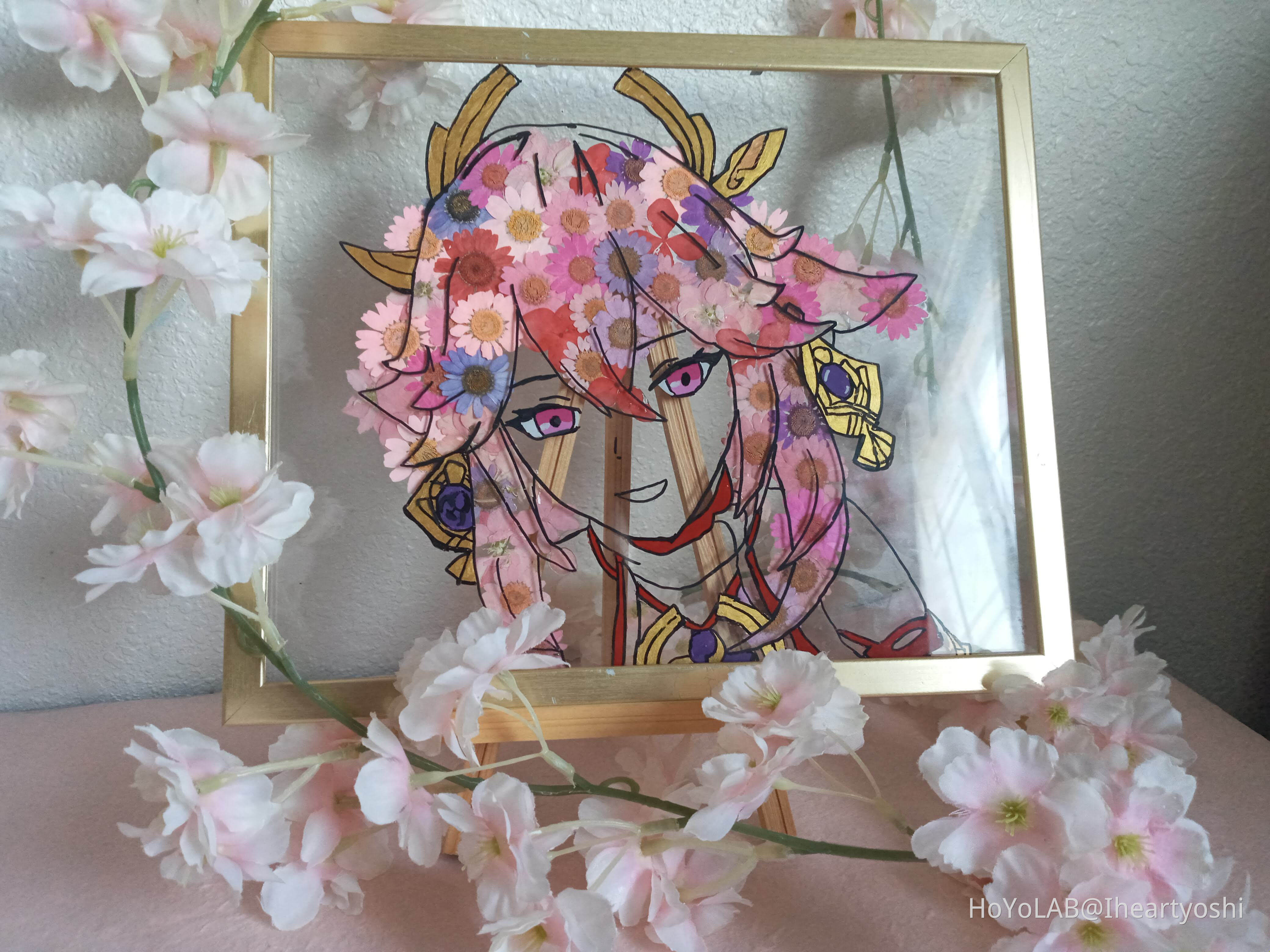 Yae Miko Flower glass art ･:*:･ 。 Genshin Impact | HoYoLAB