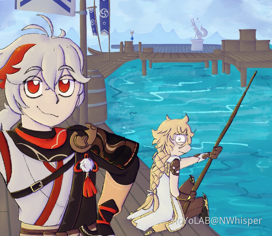 Fishing with Kazuha Genshin Impact | HoYoLAB