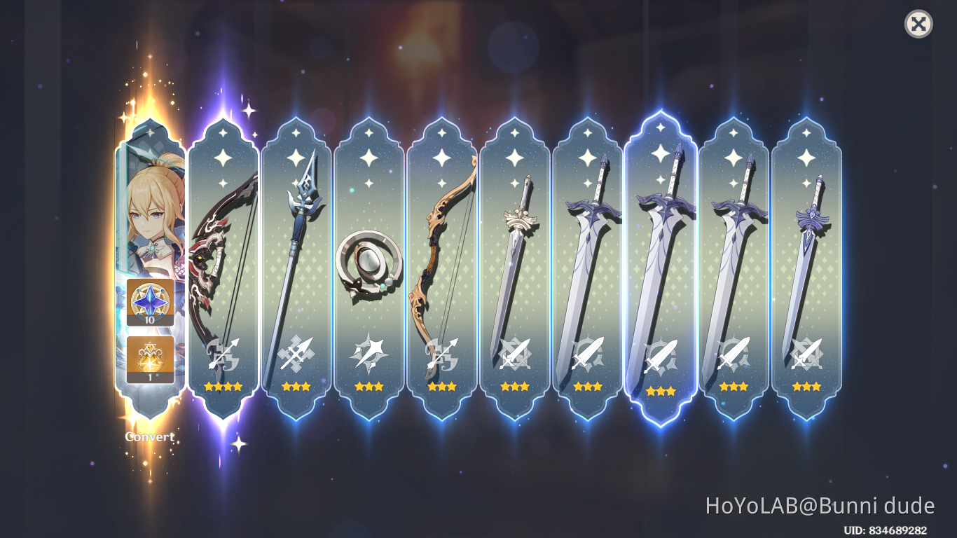 Another 10x pull Genshin Impact | HoYoLAB