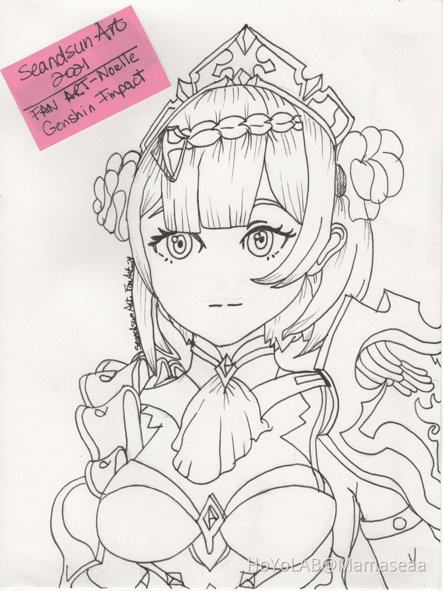 Noelle Fan Art Genshin Impact | HoYoLAB