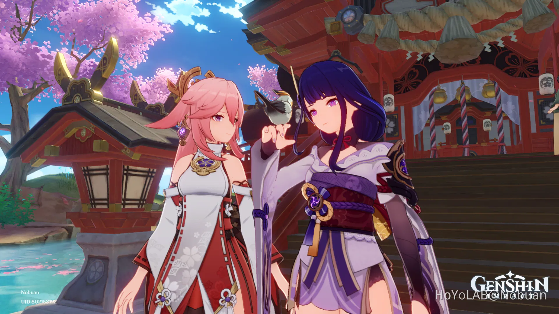 Raiden Shogun with her pets Genshin Impact | HoYoLAB