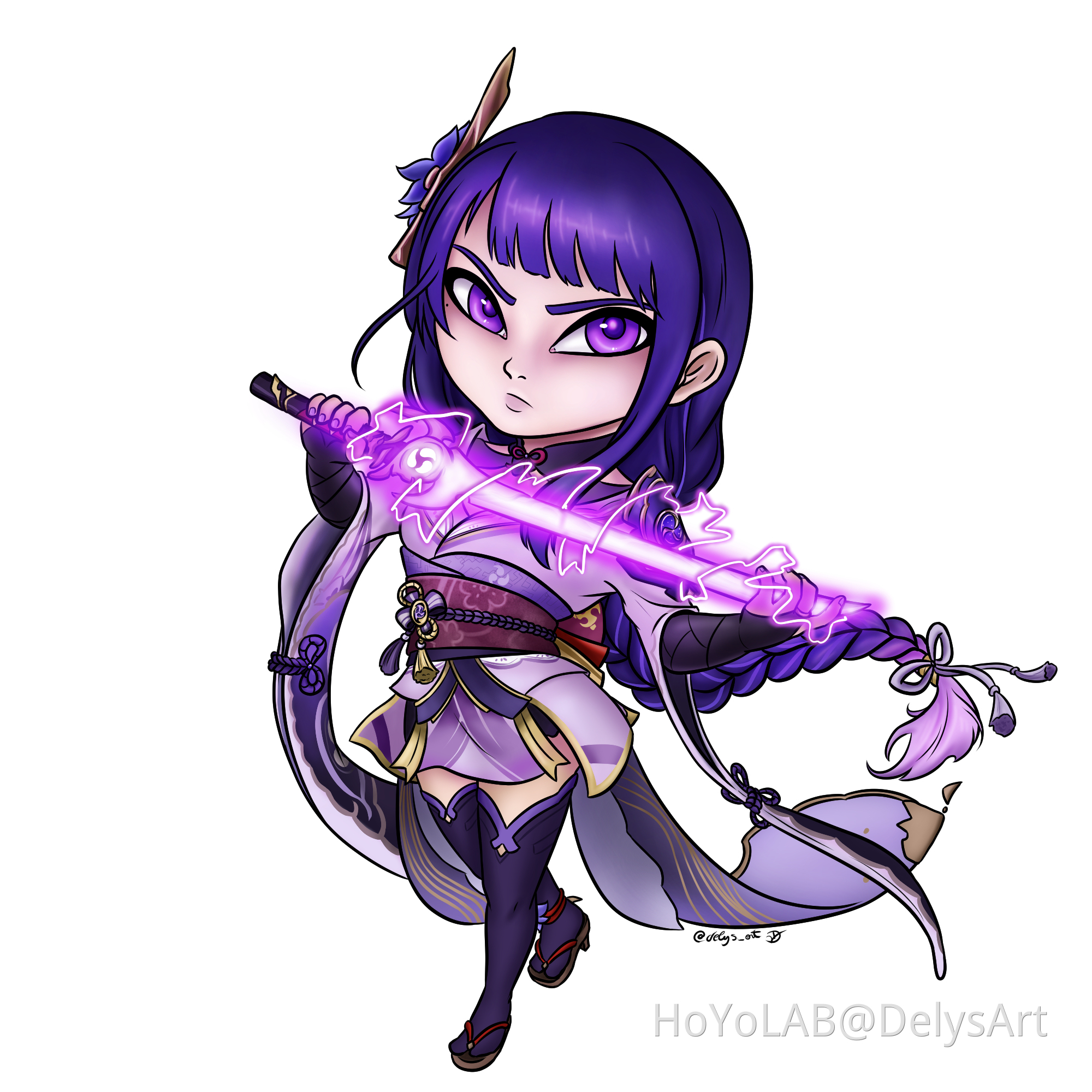 Raiden Shogun (chibi) Genshin Impact | HoYoLAB