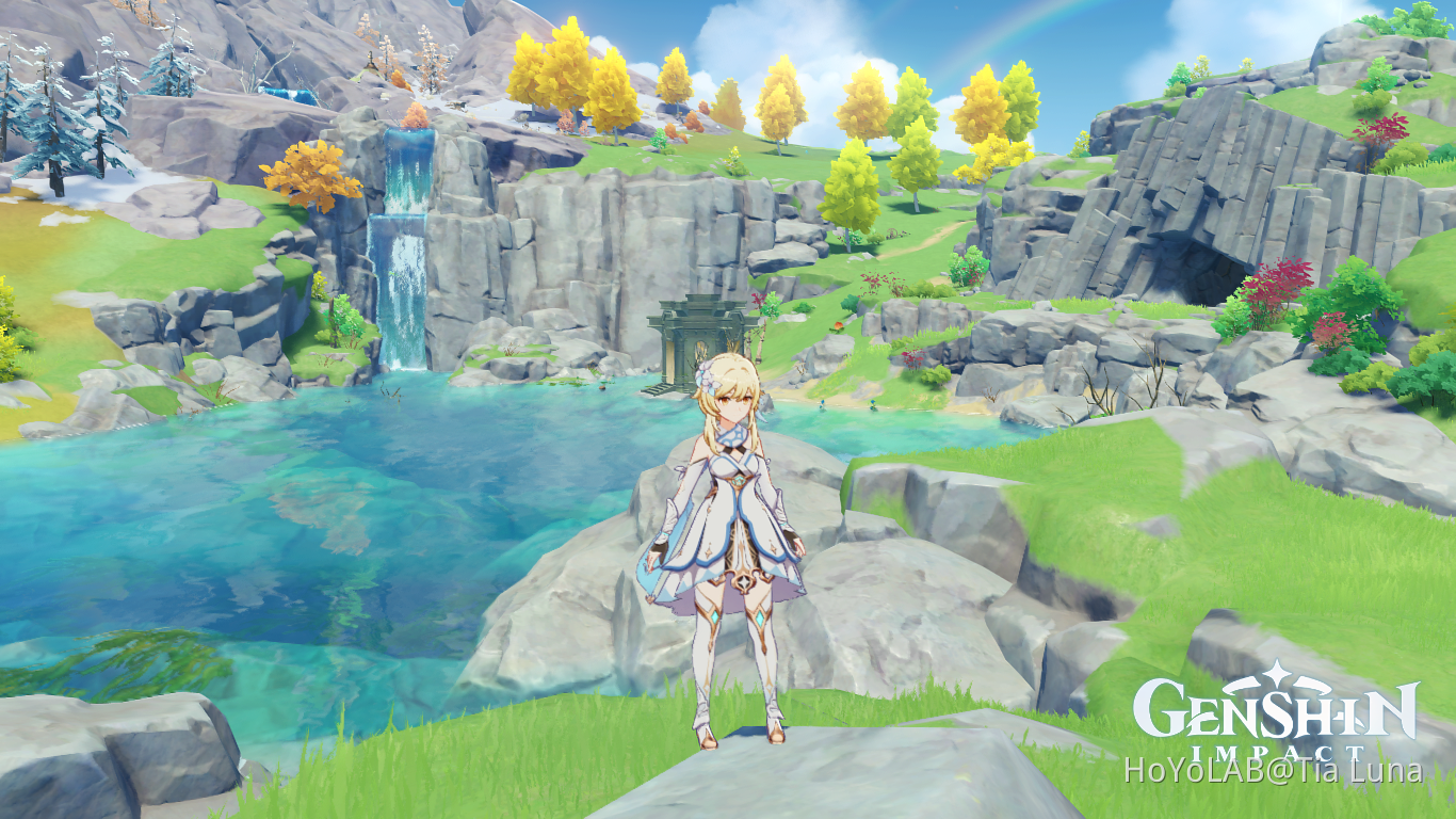 Waterfall and cave near Entombed City Outskirts Genshin Impact | HoYoLAB
