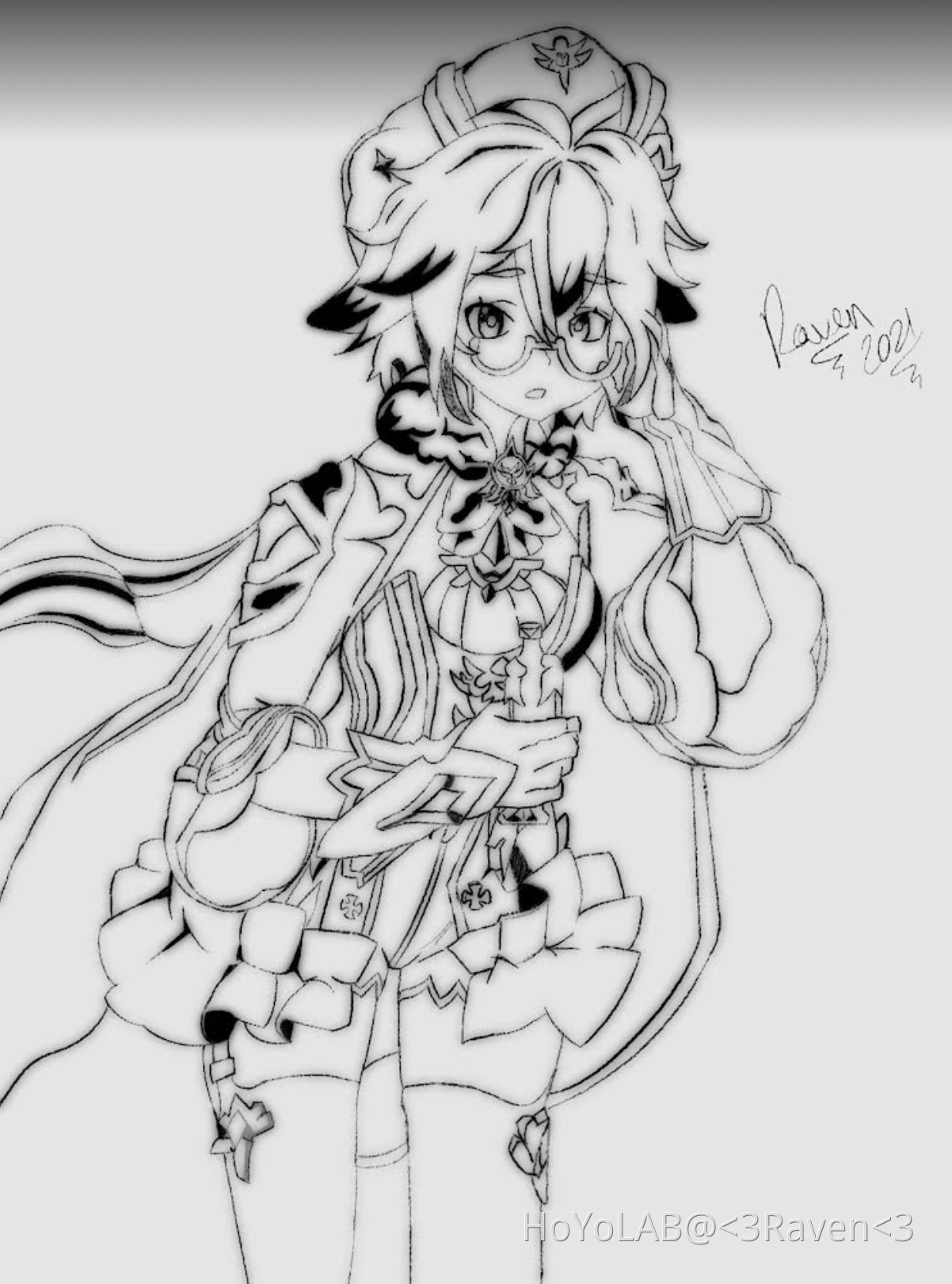 Sucrose drawing Genshin Impact | HoYoLAB