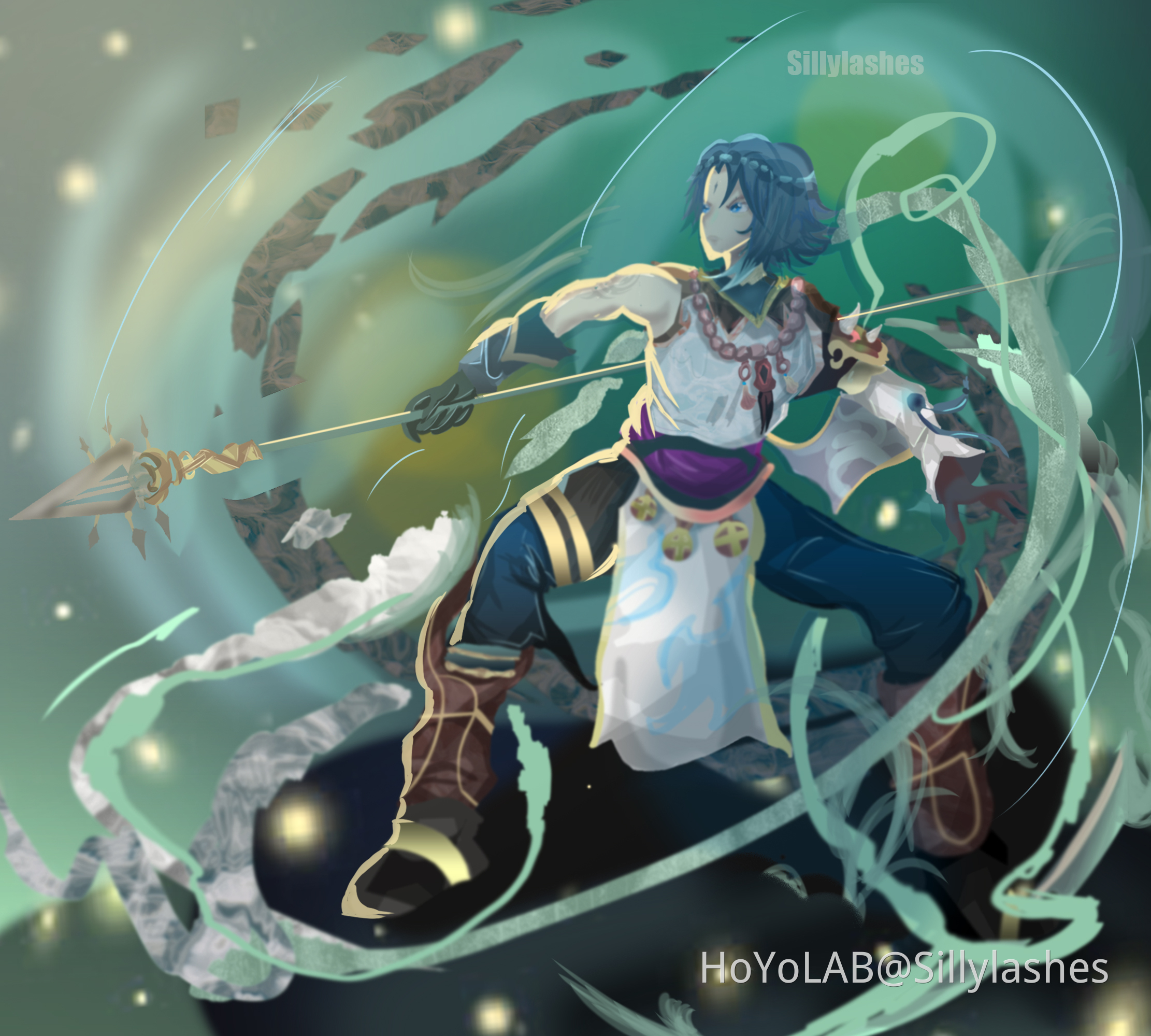 Xiao fanart for anniversary! Genshin Impact | HoYoLAB