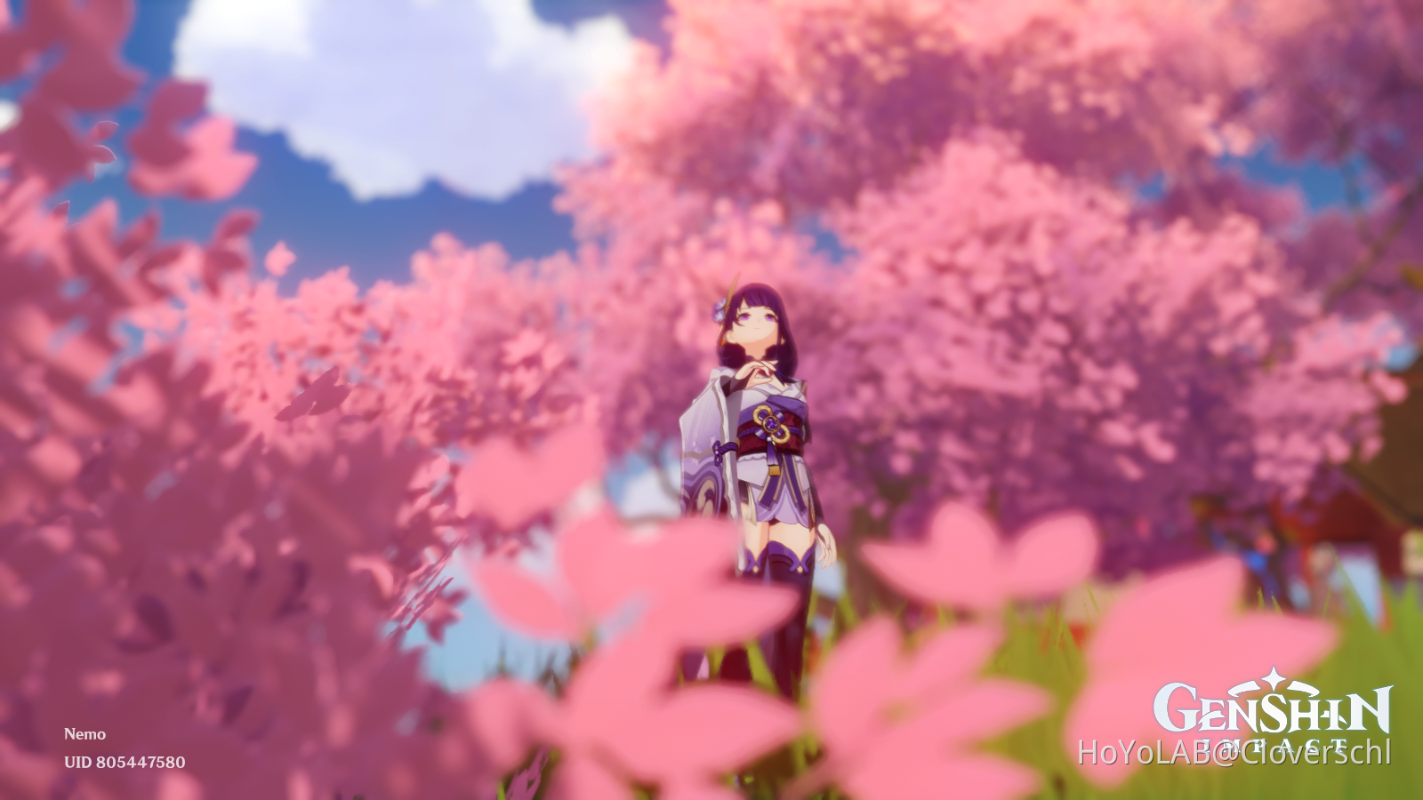 Raiden Shogun with Sakura Tree Genshin Impact | HoYoLAB