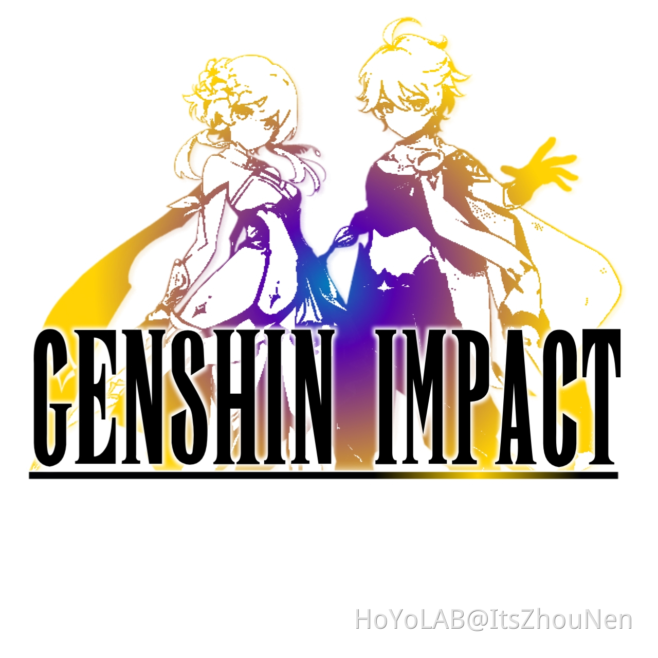 Genshin Impact logo in Final Fantasy style Genshin Impact | HoYoLAB