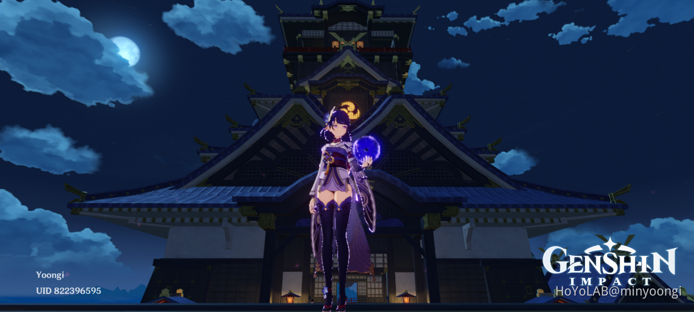 Raiden Shogun in the castle Genshin Impact | HoYoLAB