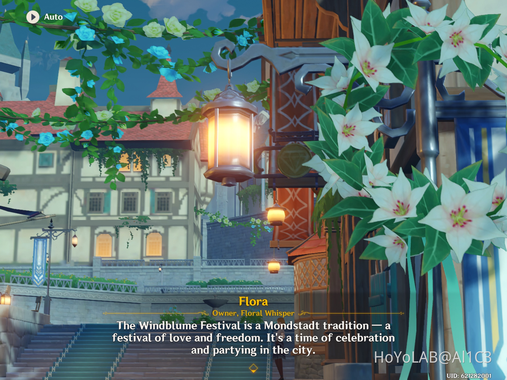 Windblume festival screencap Genshin Impact | HoYoLAB