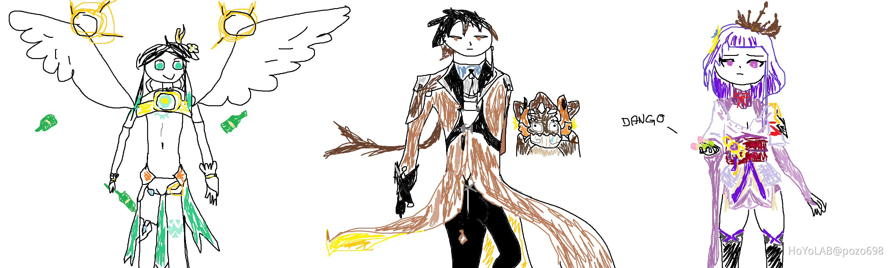 best archons ilustration Genshin Impact | HoYoLAB