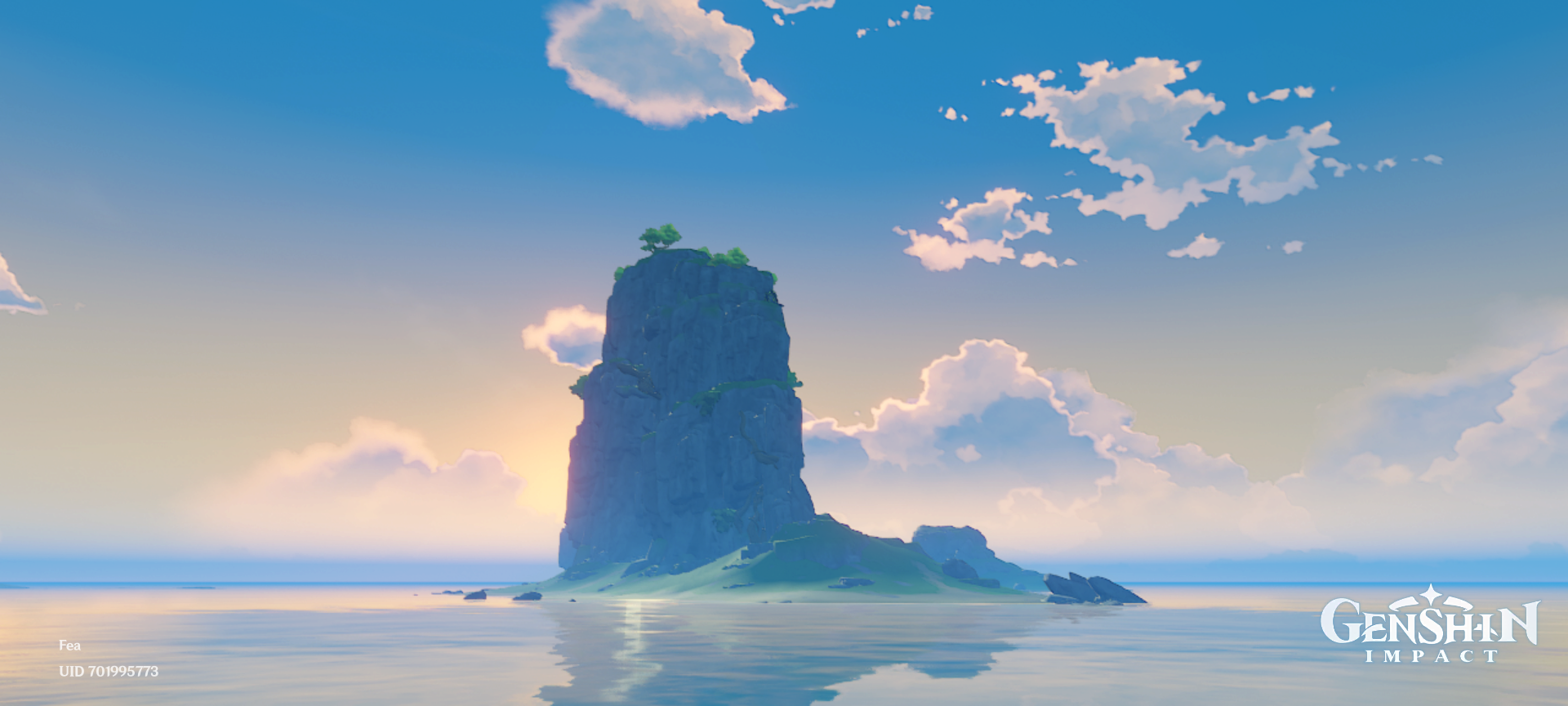 A single Island at dawn Genshin Impact | HoYoLAB