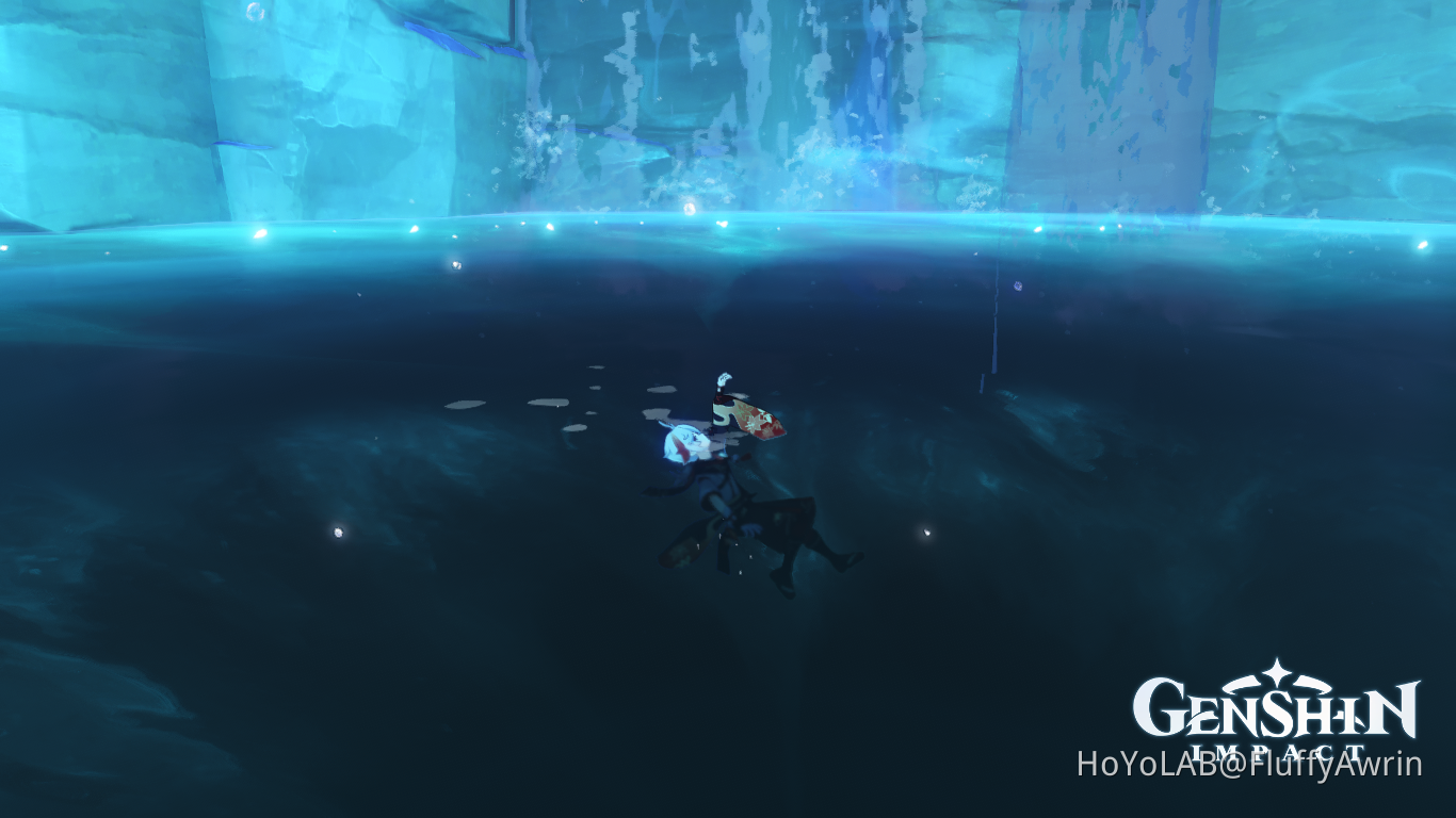 just swimming in sangonomiya shrine lake Genshin Impact | HoYoLAB