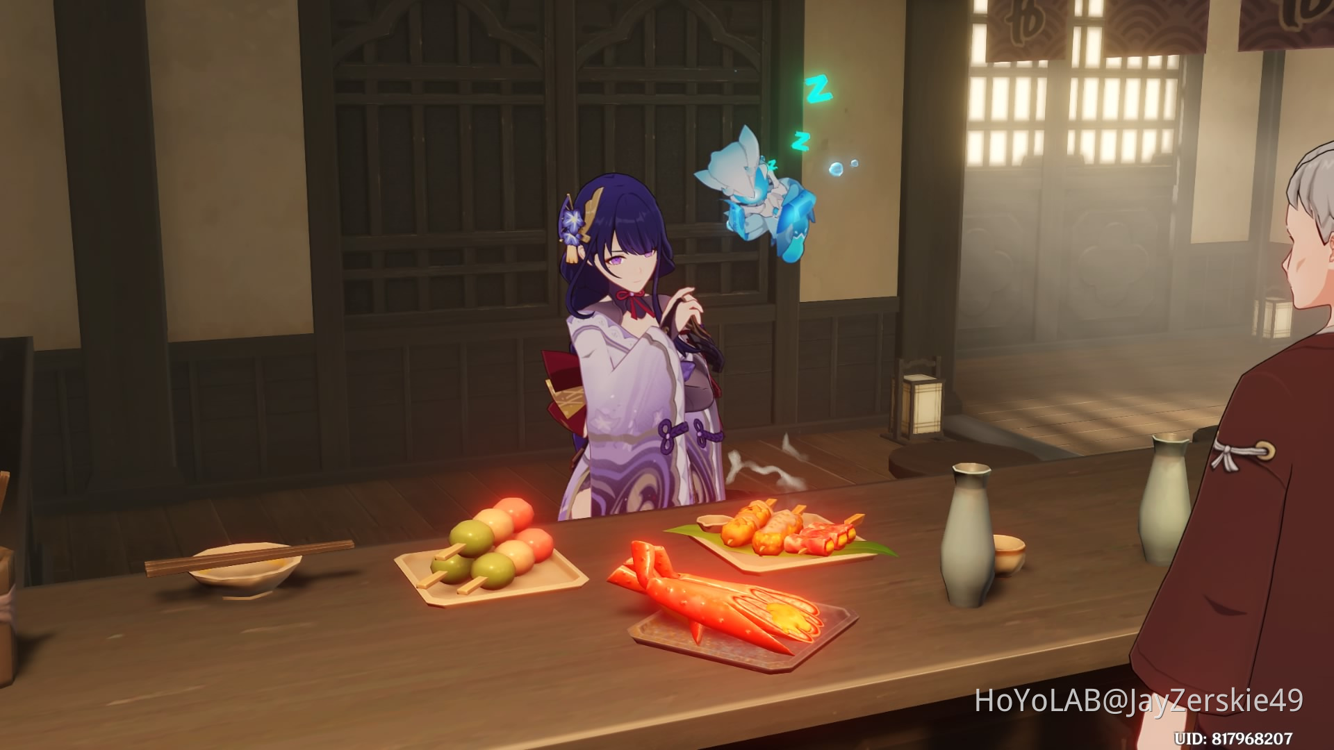 Raiden Orders Food in Uyuu Restaurant Genshin Impact | HoYoLAB