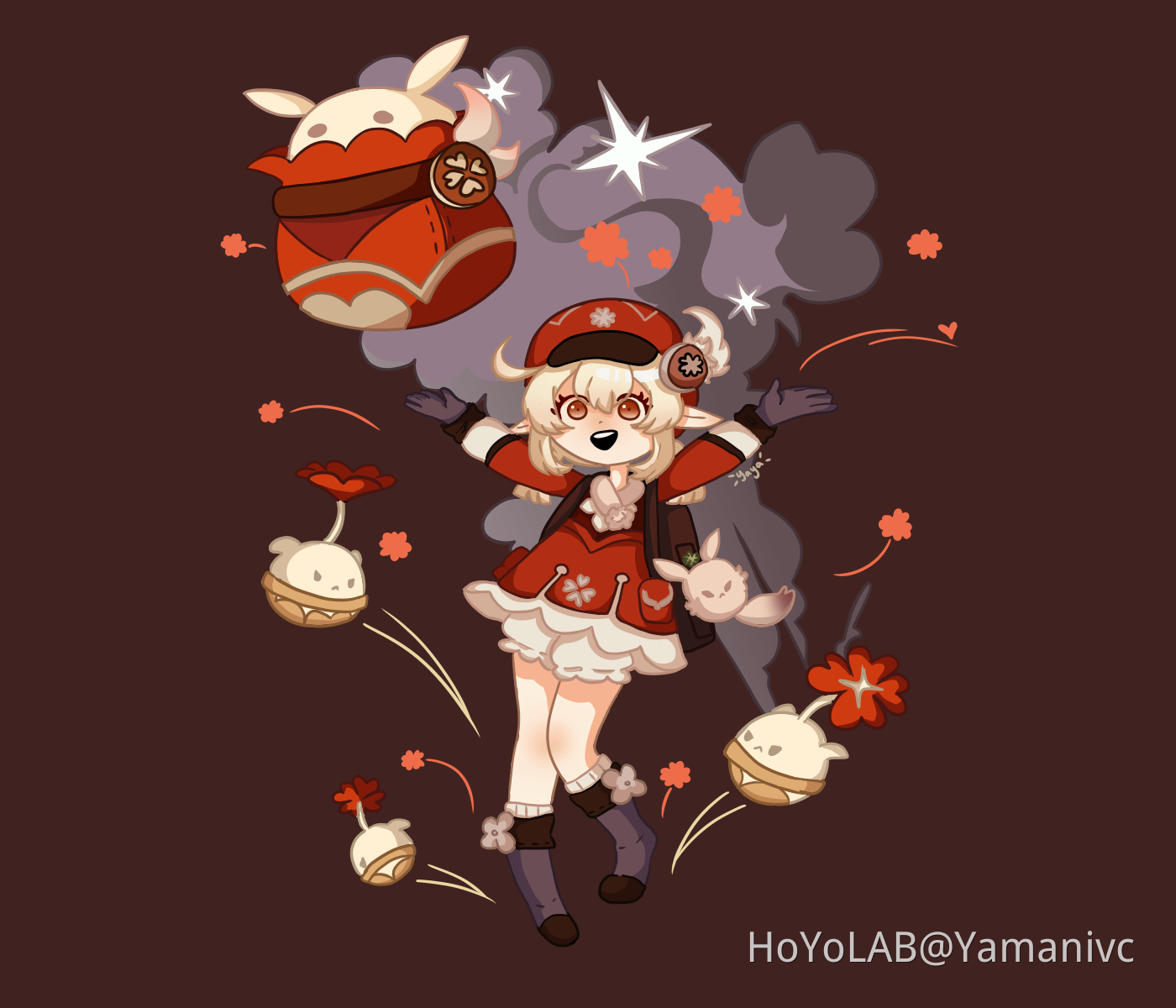 Klee splash art re draw Genshin Impact | HoYoLAB