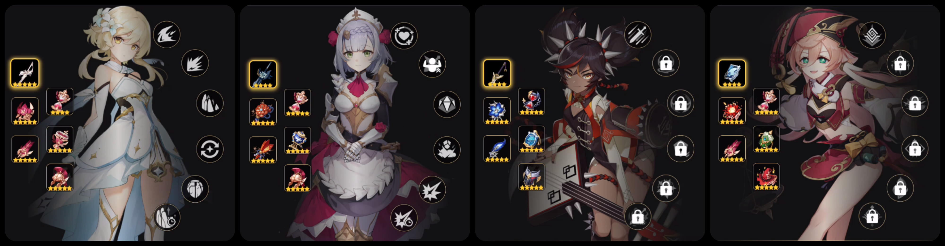 Lumine,Noelle,Xinyan and Yanfei confront challenge Andrius Boss Genshin ...