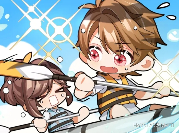 Xin lỗi nhưng thoạt nhìn tui cứ tưởng cậu Luke quơ cây chèo trúng đầu ...