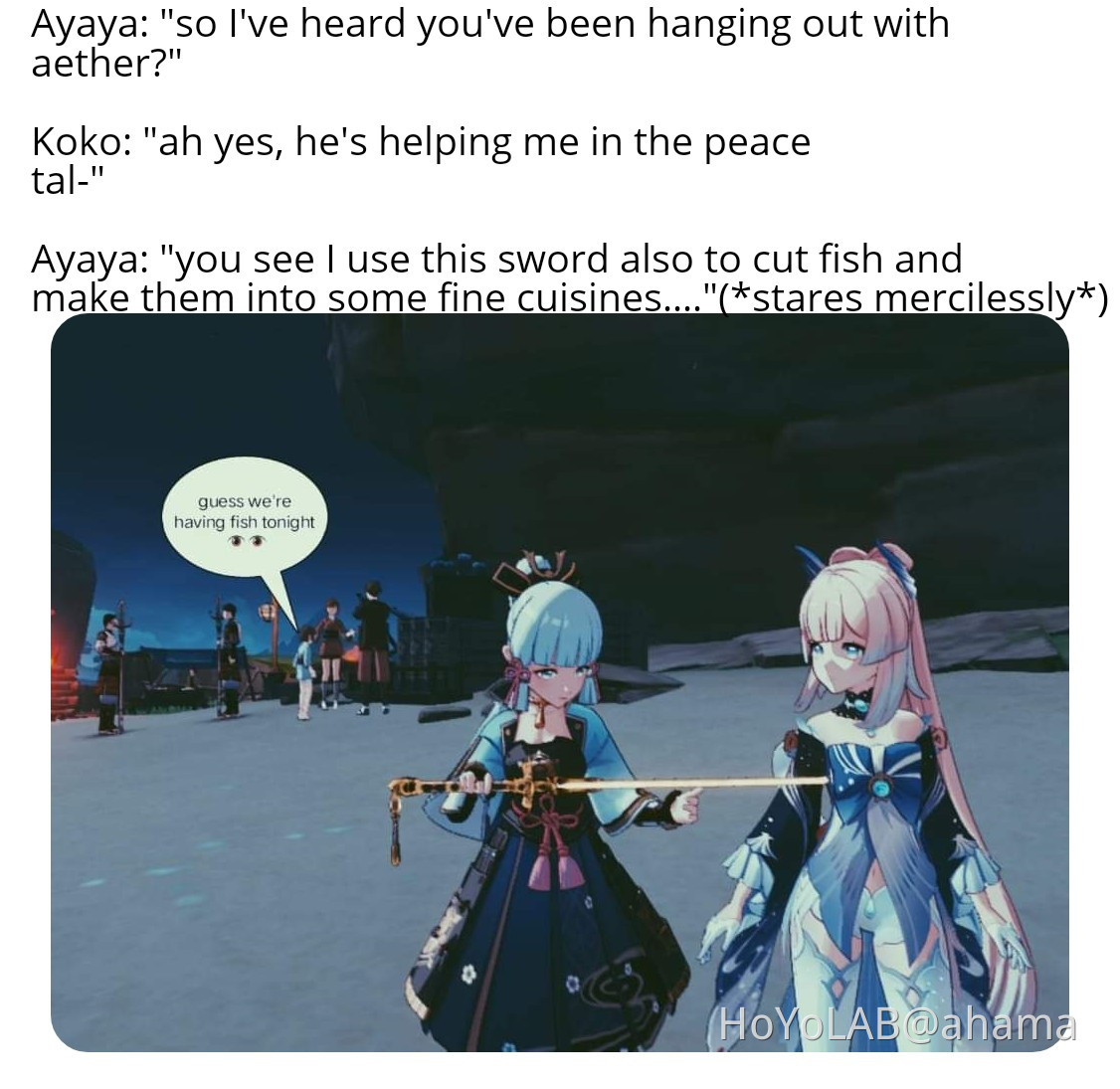 Ayaka The Sea food chef Genshin Impact | HoYoLAB