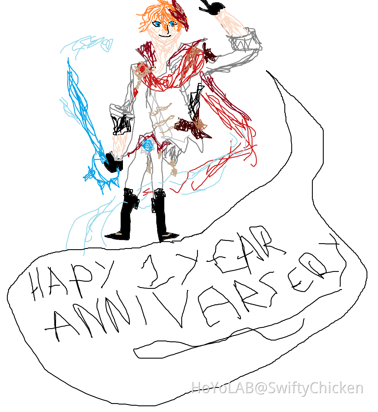 Childe wishing Genshin a Happy 1 year Anniversary Genshin Impact | HoYoLAB