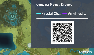 Crystal chunk and Amethyst Lump Farming Routes (Official Teyvat ...