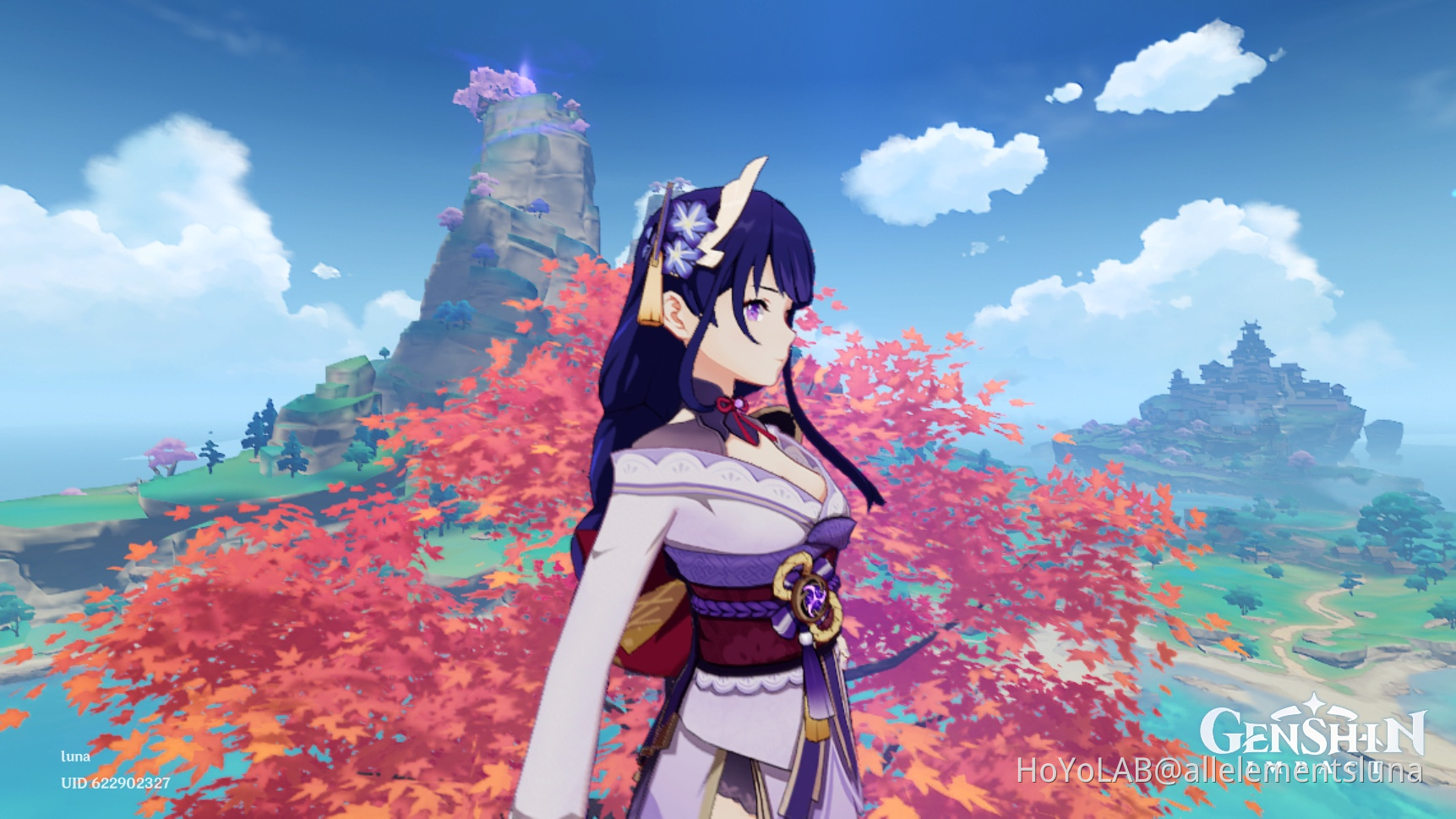 Baal relaxing amongst Inazuma Genshin Impact | HoYoLAB