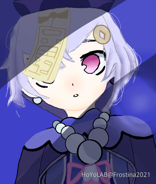 First post- Digital drawing of Qiqi. Genshin Impact | HoYoLAB