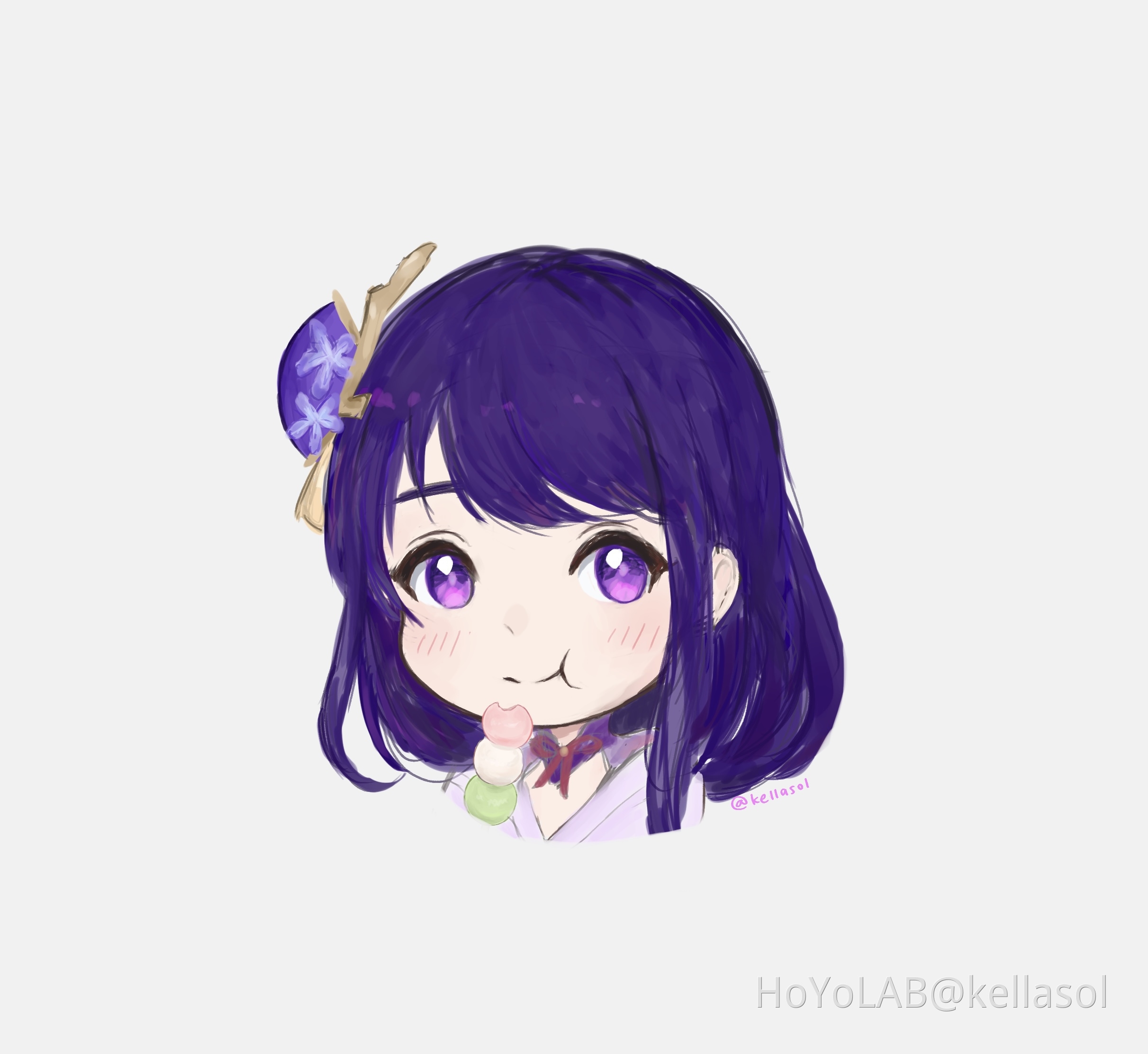 Ei enjoying her dango Genshin Impact | HoYoLAB