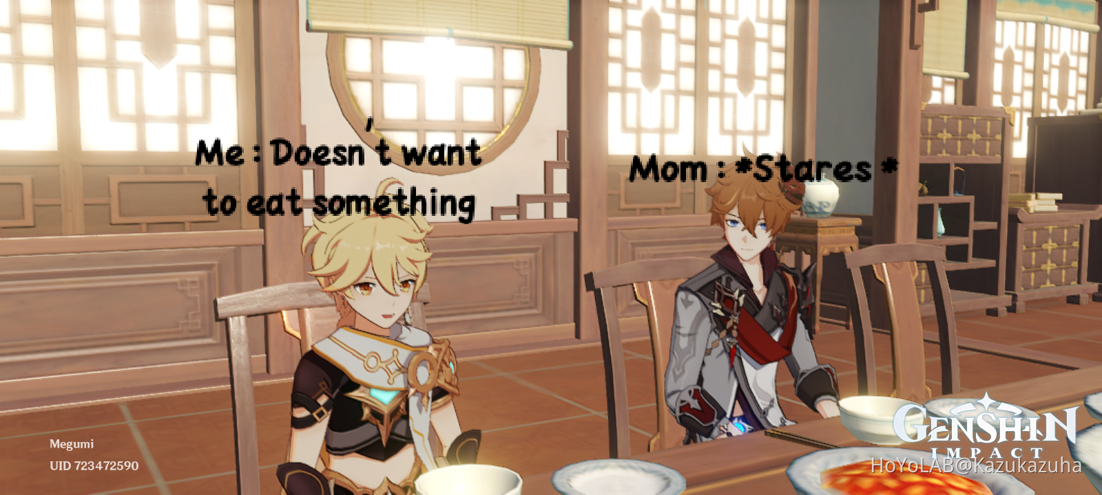 Just a meme : Aether & Childe Genshin Impact | HoYoLAB