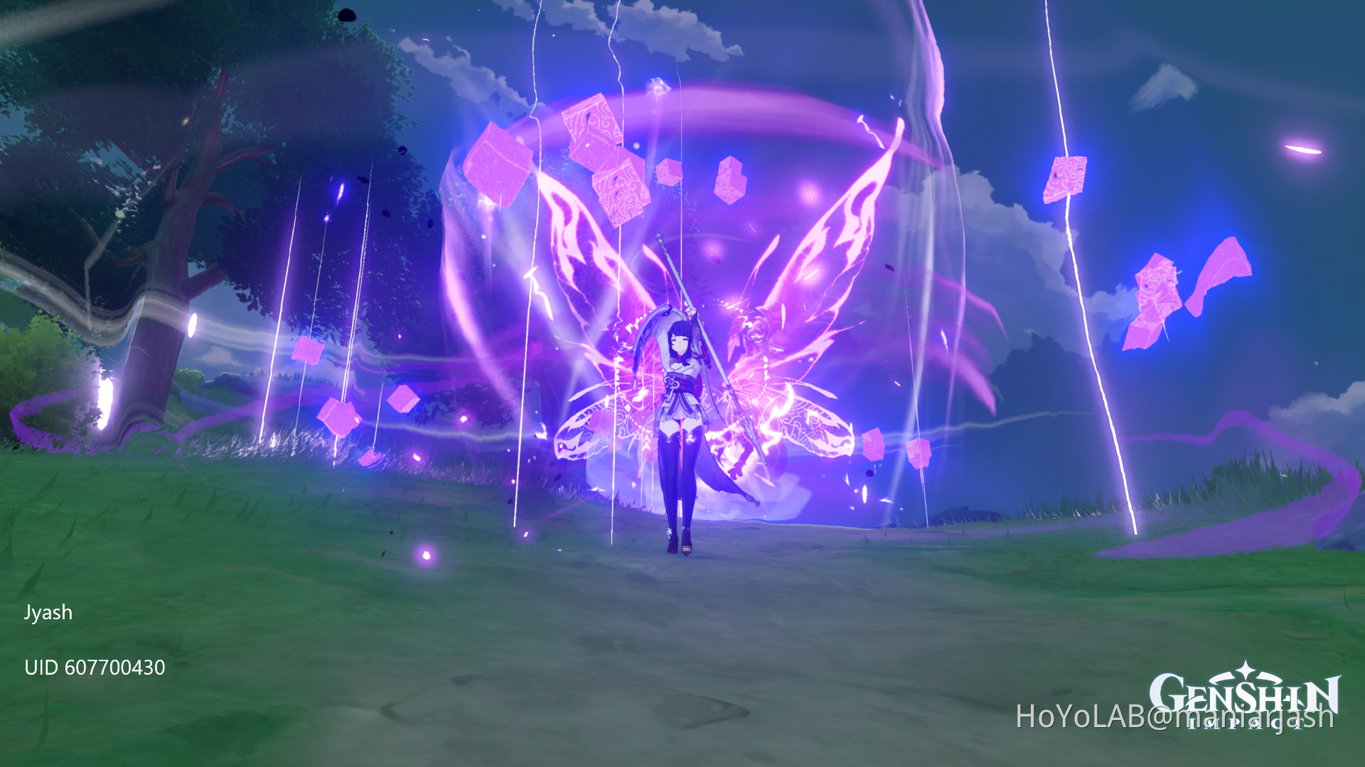 The electro archon's winged form. Genshin Impact | HoYoLAB