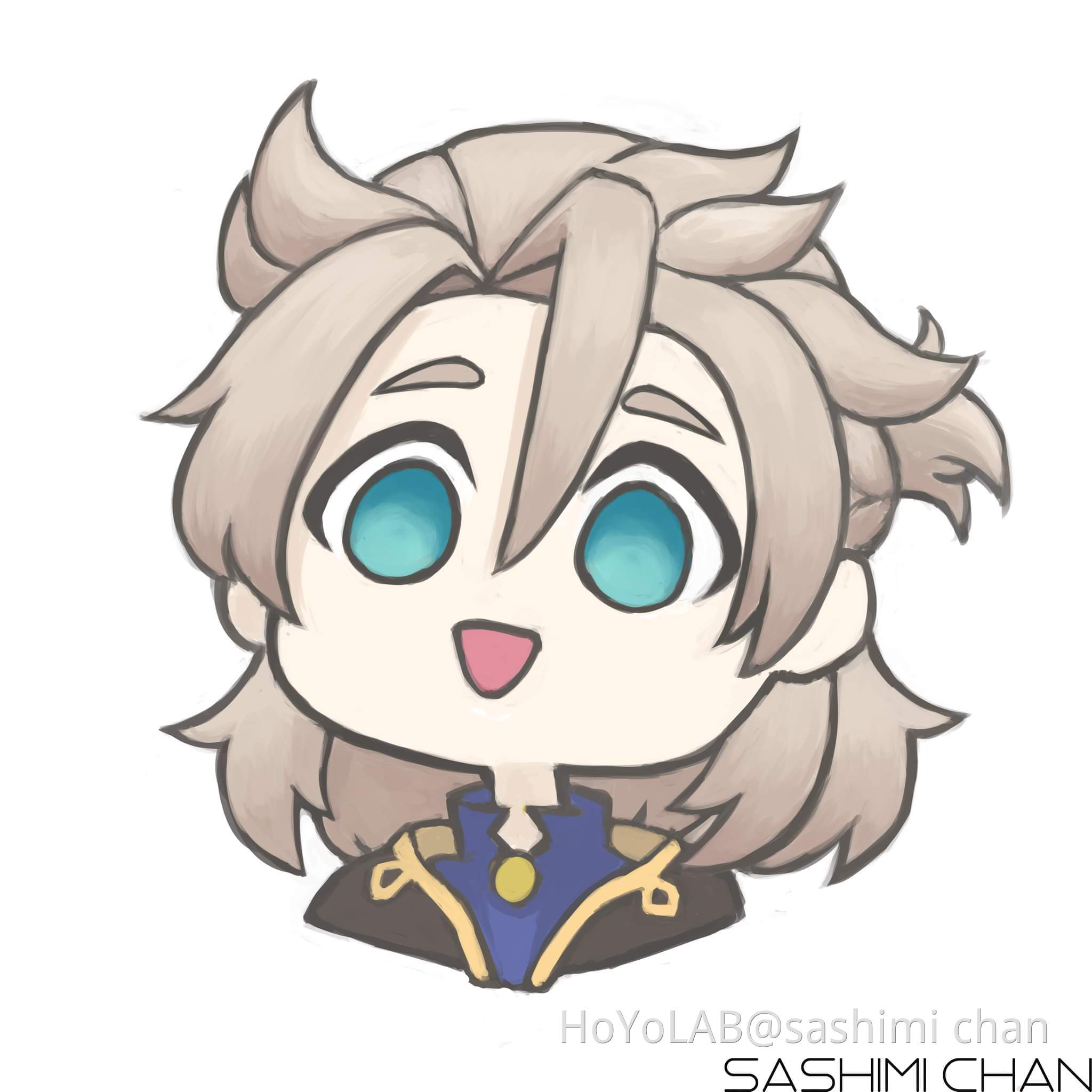 albedo chibi commission Genshin Impact | HoYoLAB