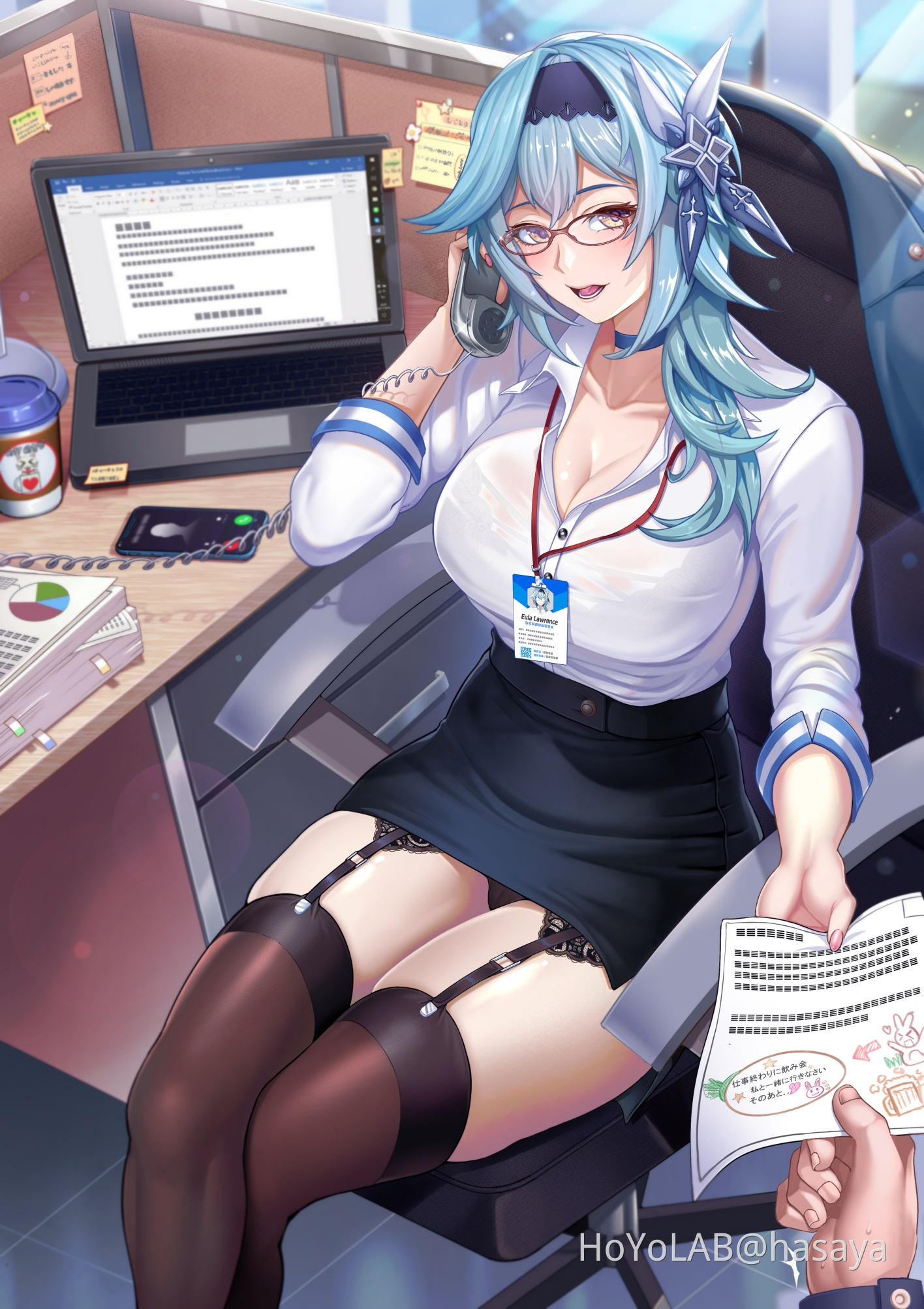 Eula office lady Genshin Impact | HoYoLAB
