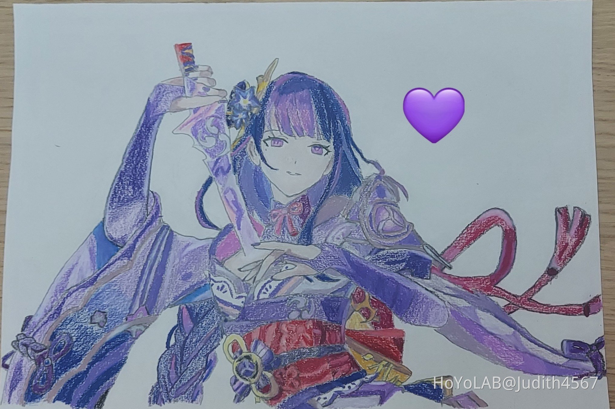 Ei Drawing Genshin Impact | HoYoLAB