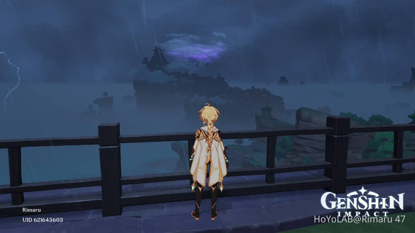 Storm over night time Inazuma Genshin Impact | HoYoLAB