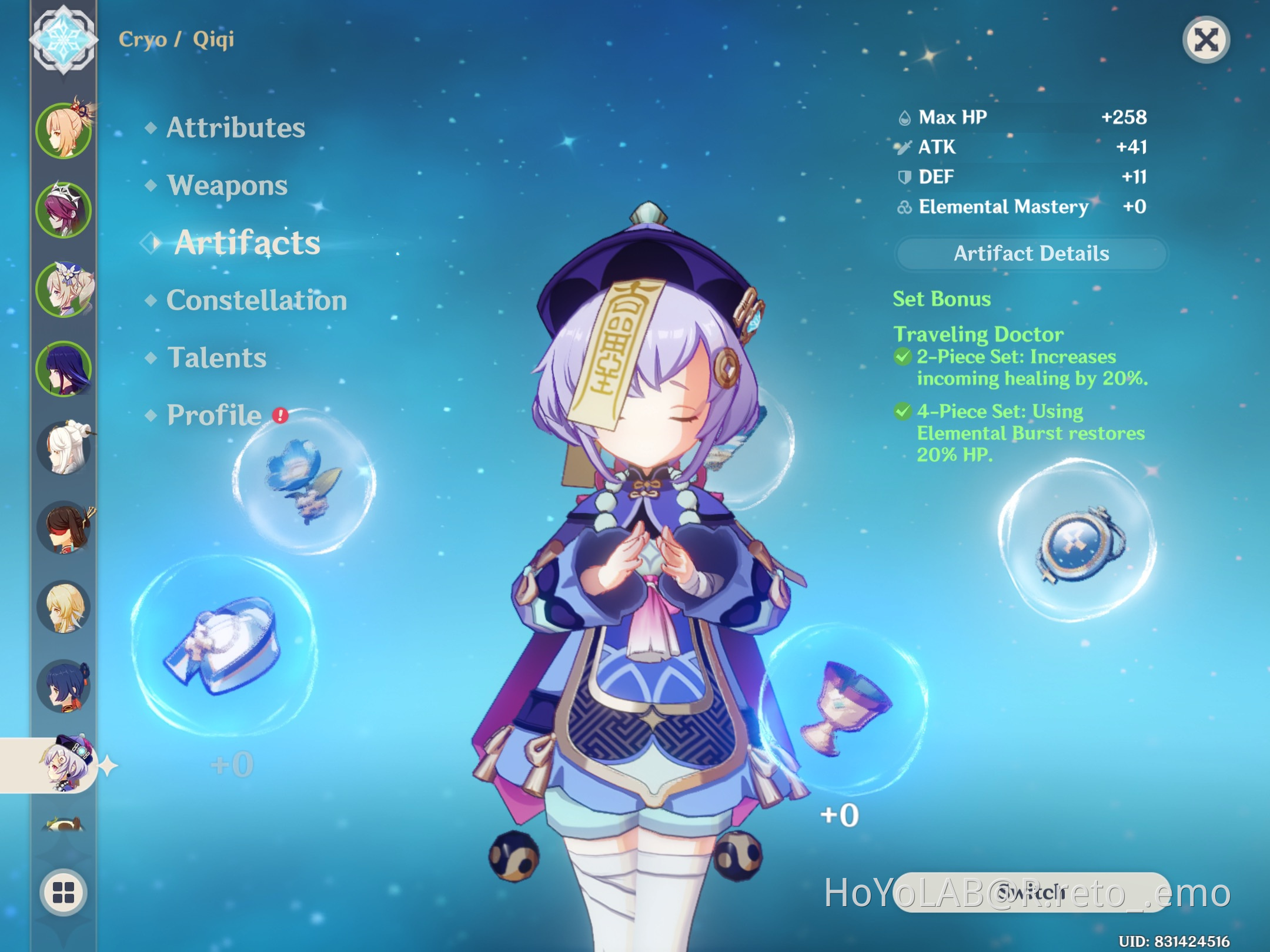 qiqi build..... Genshin Impact | HoYoLAB