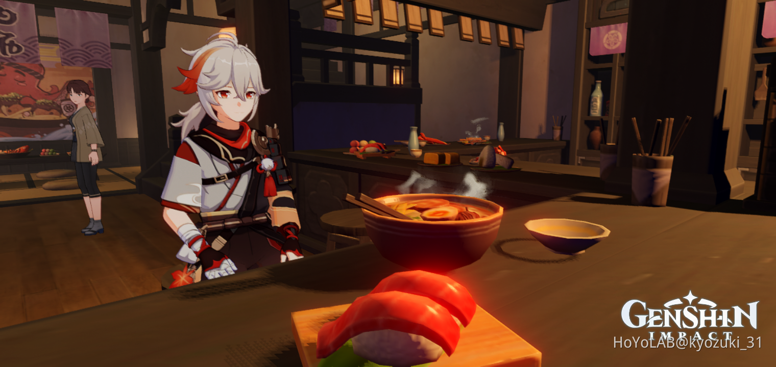 Relaxing in Uyuu Restaurant | Genshin Impact | HoYoLAB