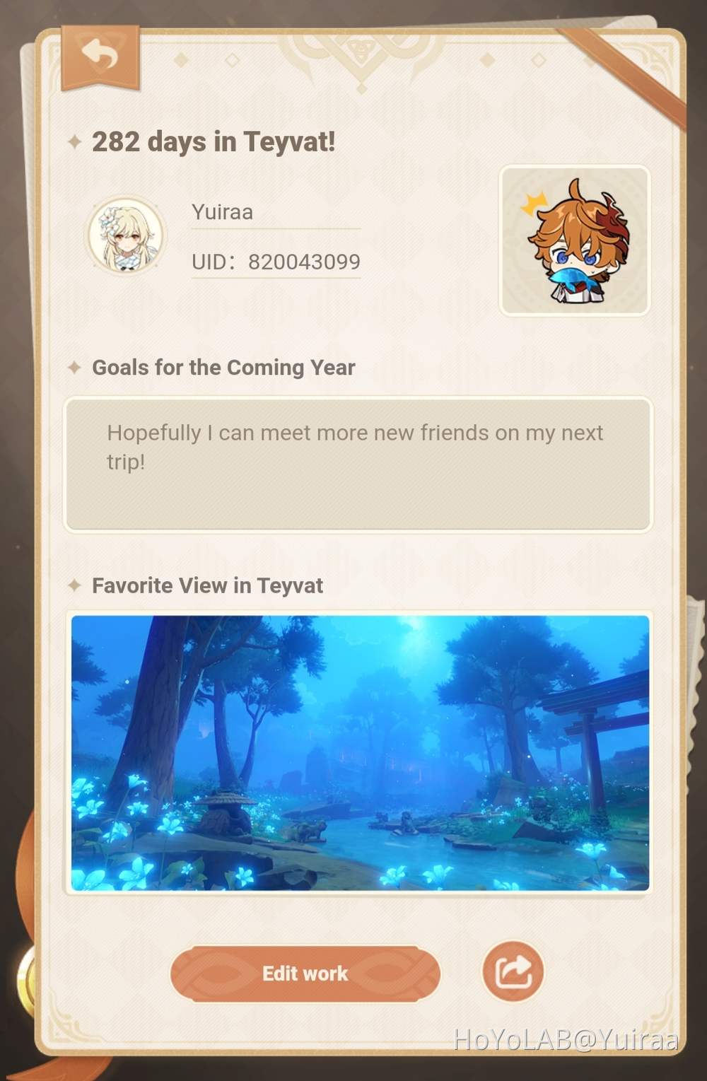 Pesan dari waktu Genshin Impact | HoYoLAB