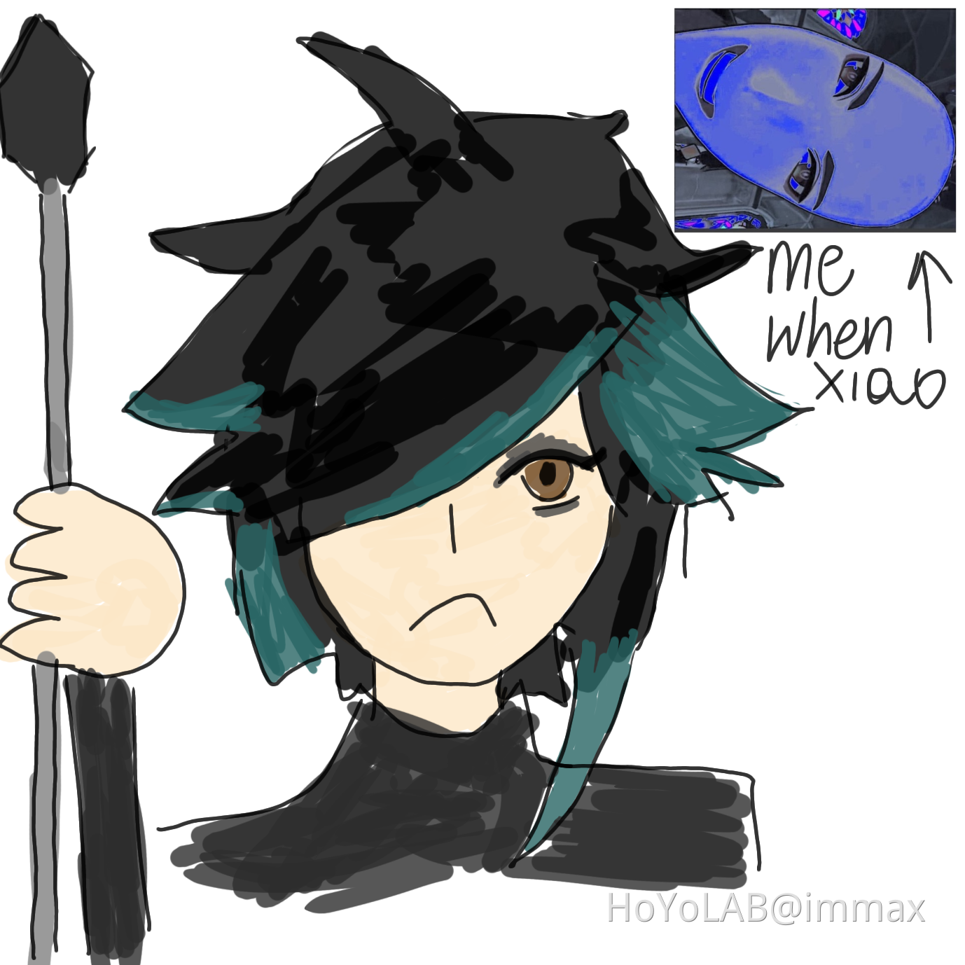 Emo xiao Genshin Impact | HoYoLAB