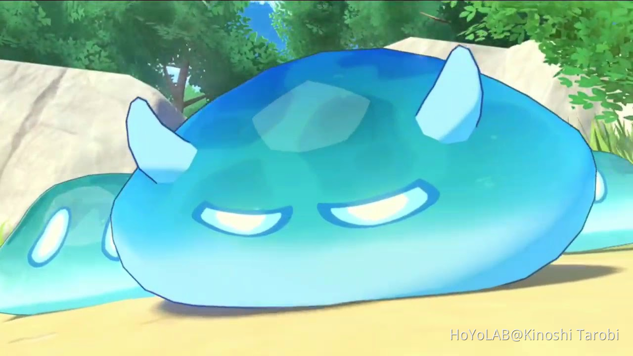 Hydro Slime Army and the Leader Horn Slime Genshin Impact | HoYoLAB