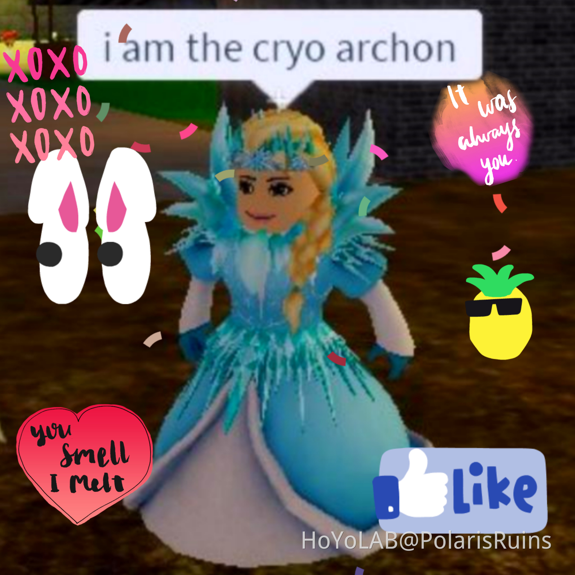 cryo archon art for anniversary!!! 1! Genshin Impact | HoYoLAB