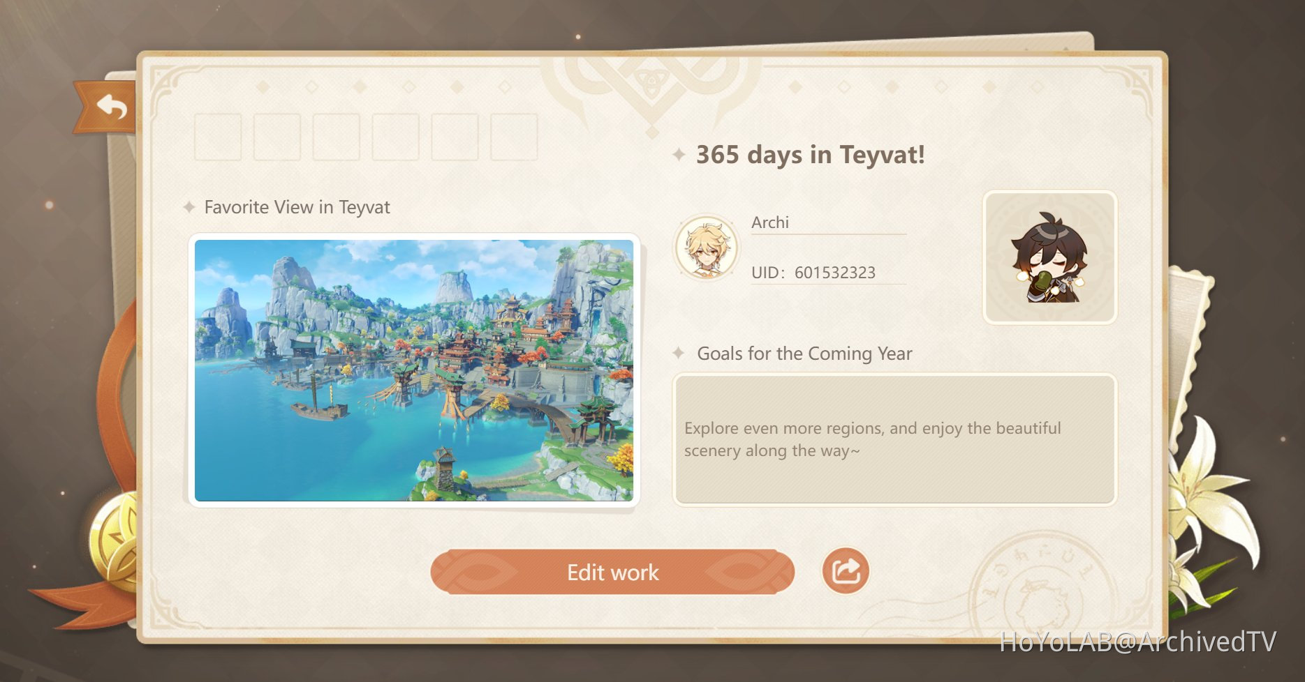 A Message in Time Submission! Happy First Anniversary Genshin! Genshin ...