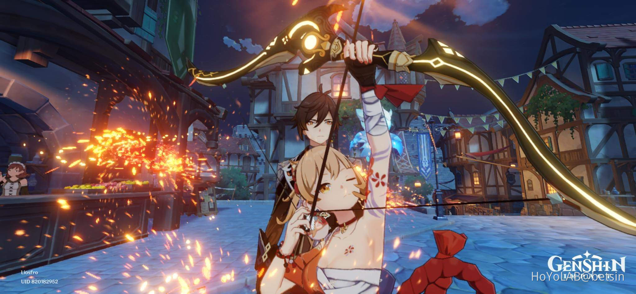 WHITE UNDERARM YOIMIYA WITH CREEPY ZHONGLI BEHIND Genshin Impact | HoYoLAB