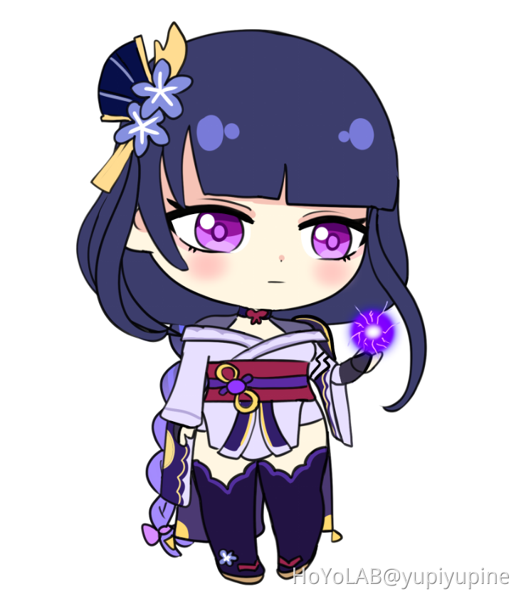 Raiden Shogun/Ei Chibi (idle) WIP Genshin Impact | HoYoLAB