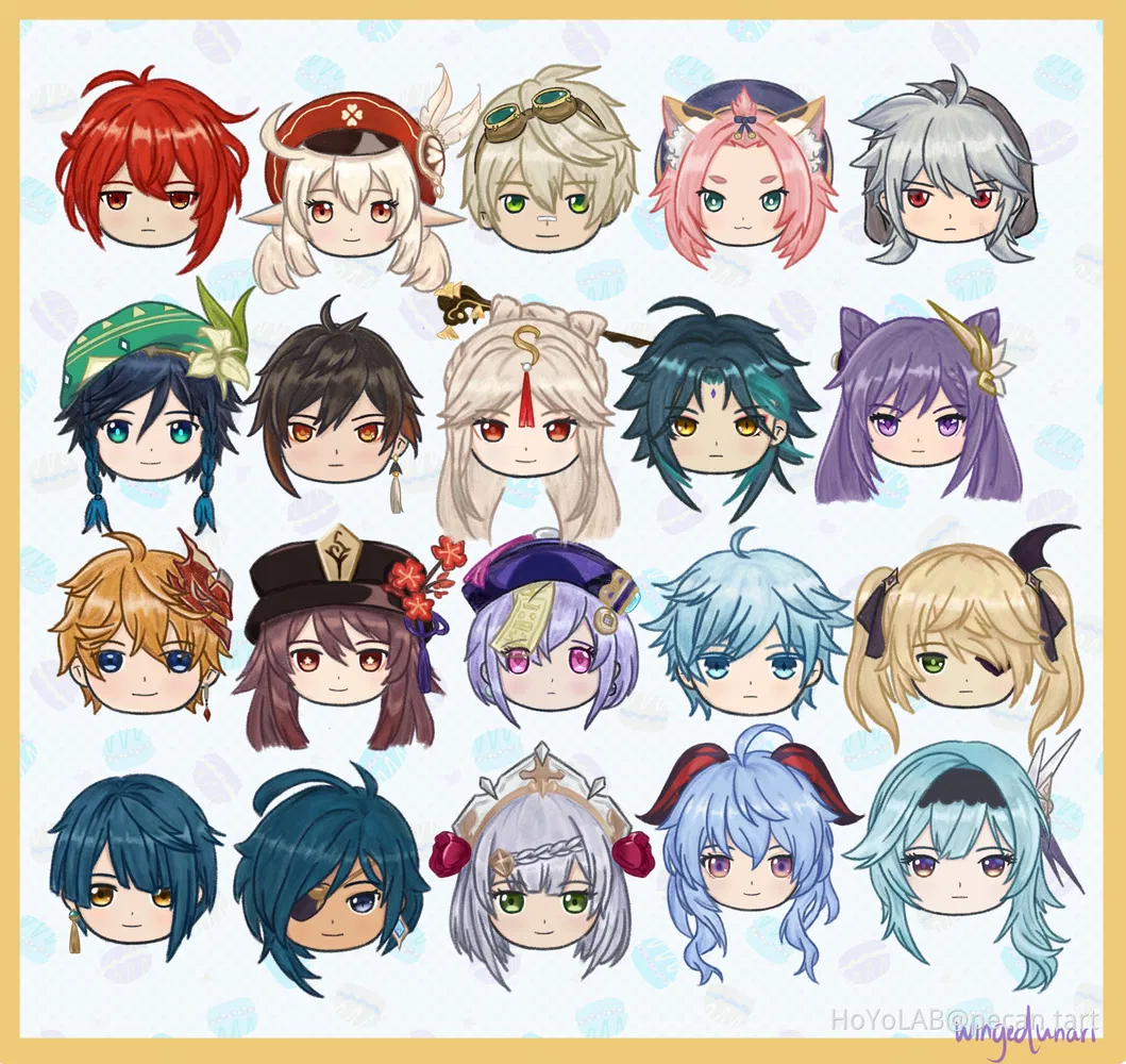genshin chibi heads! Genshin Impact | HoYoLAB
