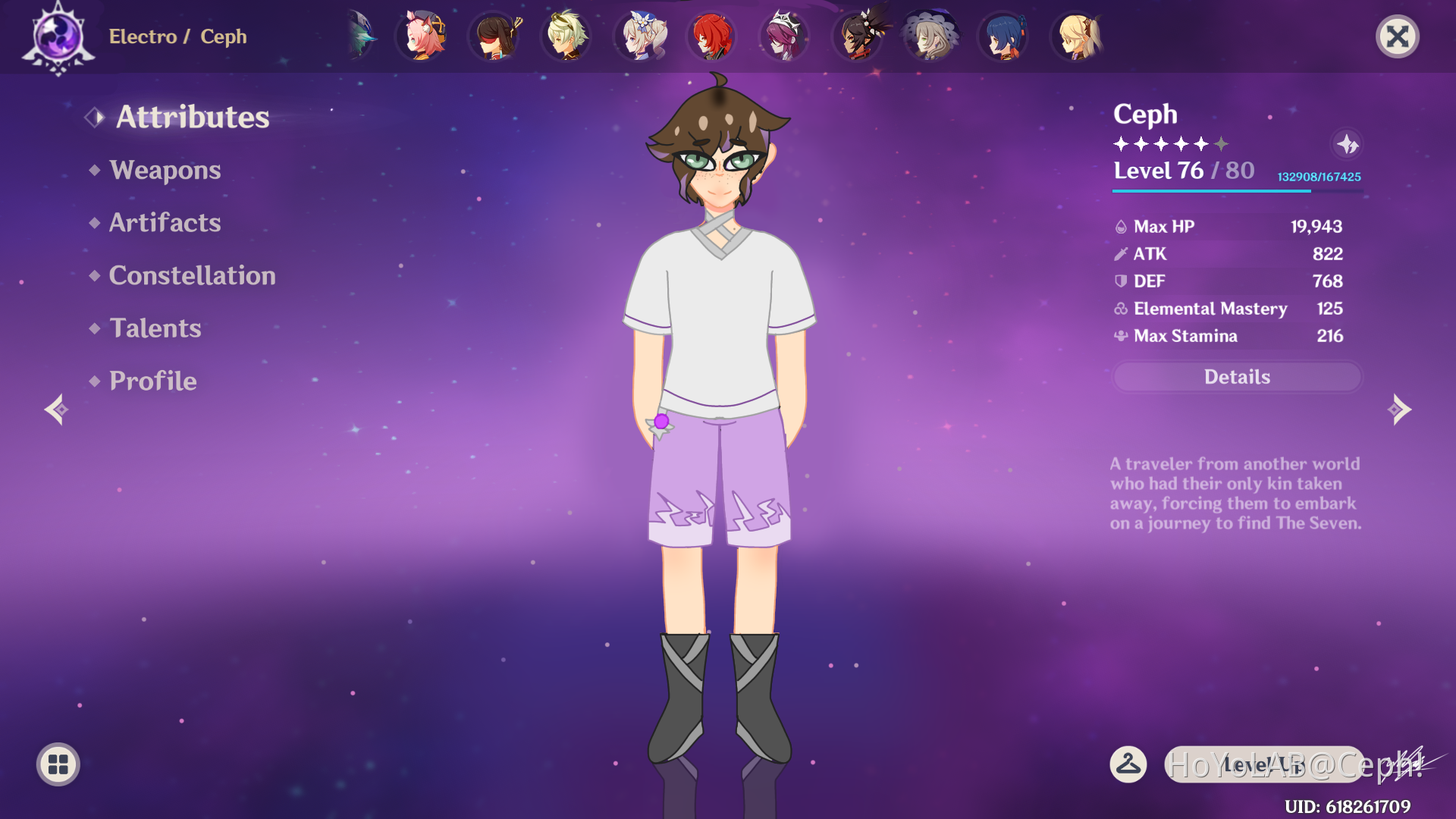 "Lilac Flash" Ceph Attributes Page! Genshin Impact | HoYoLAB