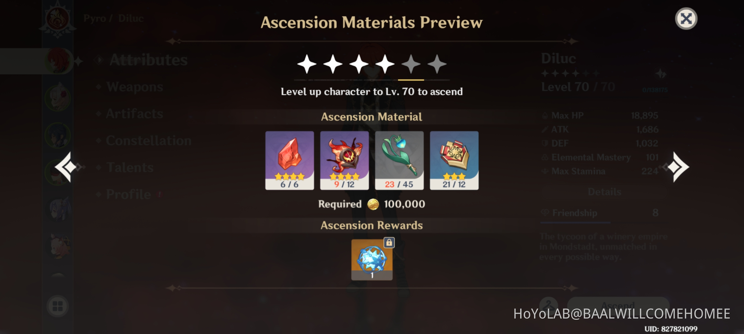 DILUC ASCENSIONN Genshin Impact | HoYoLAB