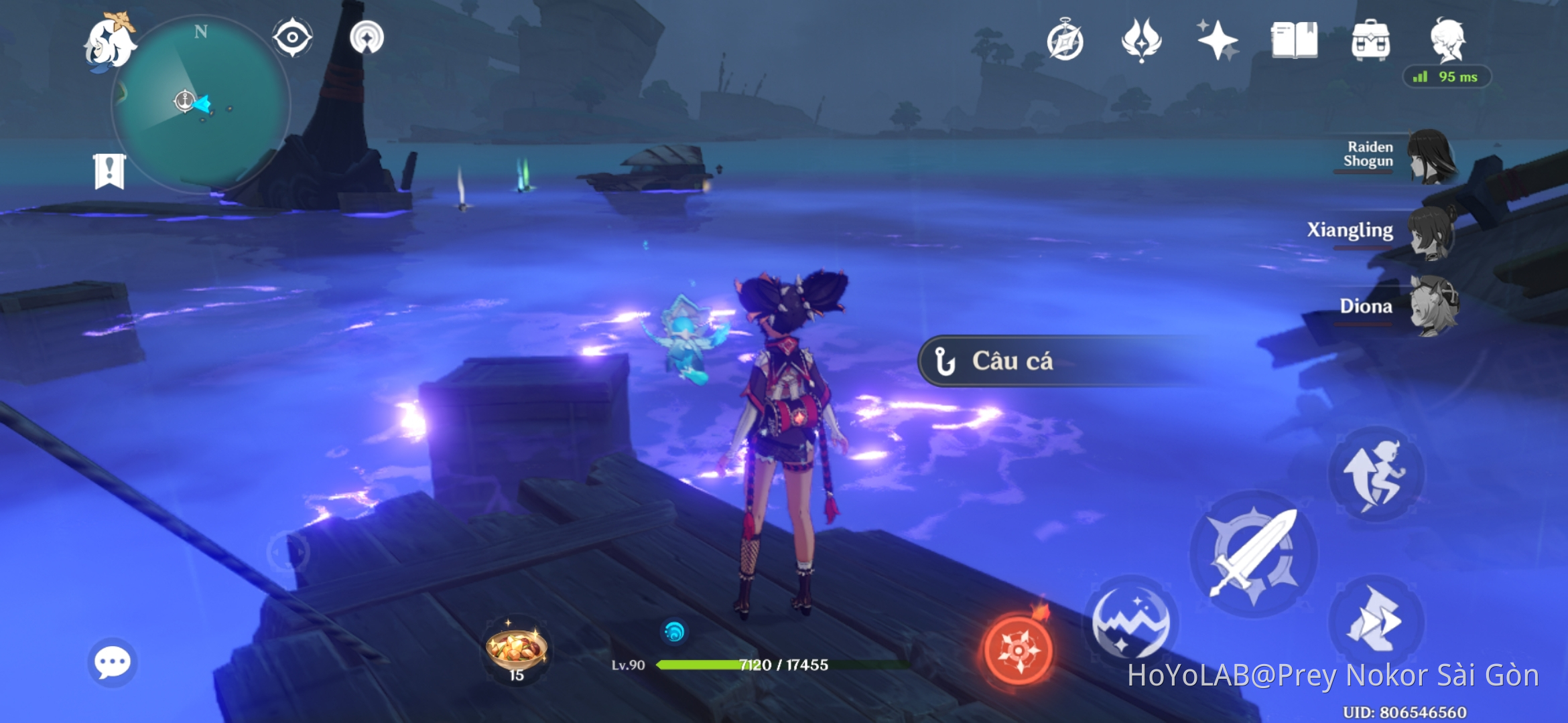 my team after get Raiden angel fish Genshin Impact | HoYoLAB