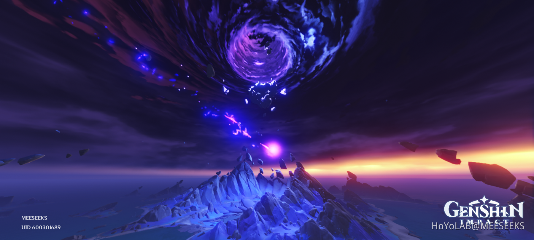 Raiden Shogun as a thunder shooting star. Genshin Impact | HoYoLAB