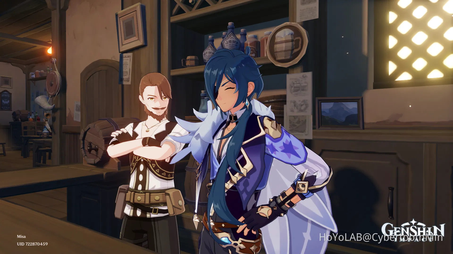 Kaeya talking with Charles at Diluc's tavern Genshin Impact | HoYoLAB