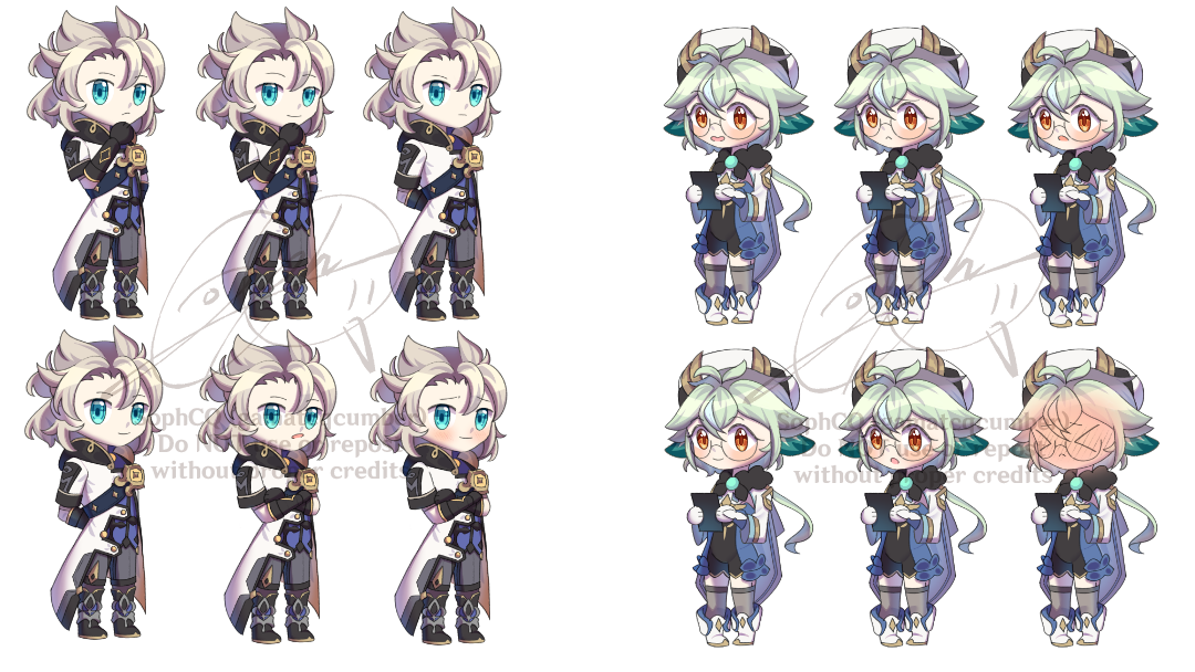 Albedo and Sucrose Sprites Genshin Impact | HoYoLAB